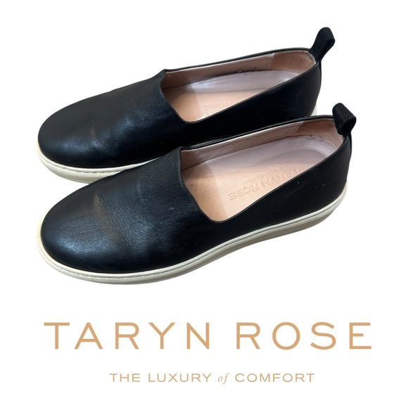 Taryn Rose | Shoes | Taryn Rose Black Leather Giovanna Loafers | Poshmark